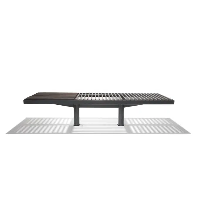 BIM objects - Free download! Park Bench Grid | BIMobject