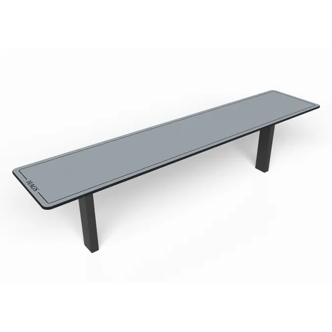 BIM objects - Free download! Park Bench Ekeby (HPL) | BIMobject