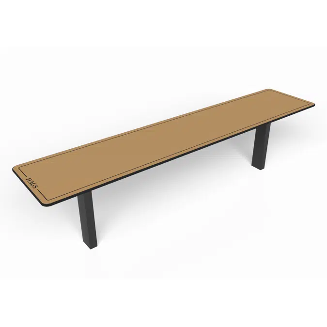 BIM objects - Free download! Park Bench Ekeby (HPL) | BIMobject