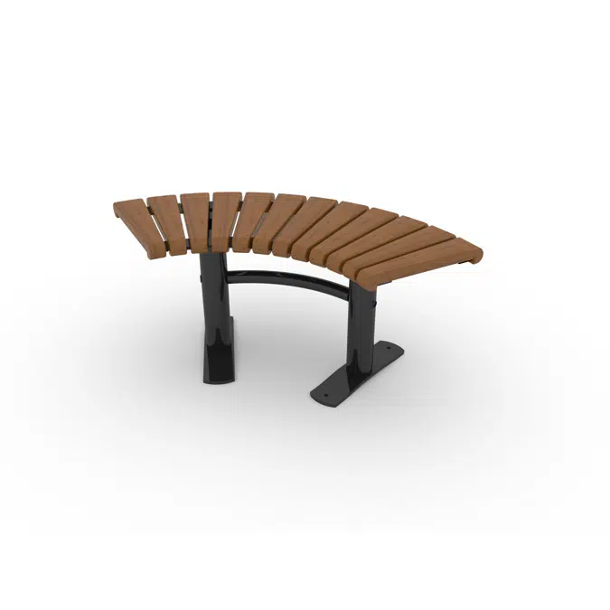 BIM objects - Free download! Sofiero Curved bench Ø 800 | BIMobject