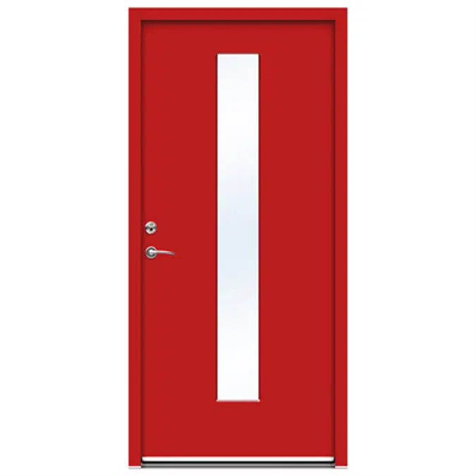 BIM objects - Free download! Exterior Door Character Tower (Inswing ...