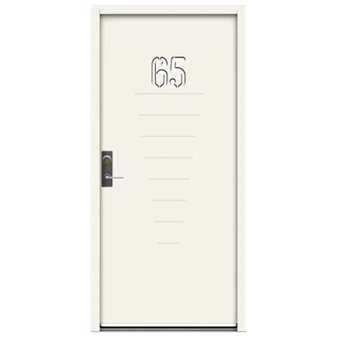 BIM objects - Free download! Exterior Door Character Digits RC3 ...