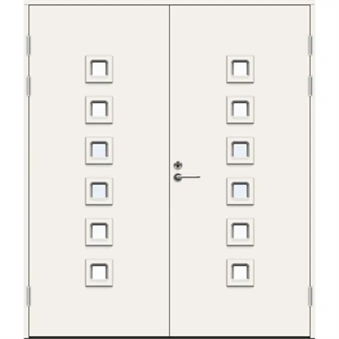 BIM objects - Free download! Exterior Door Function F2090 W86 Double ...