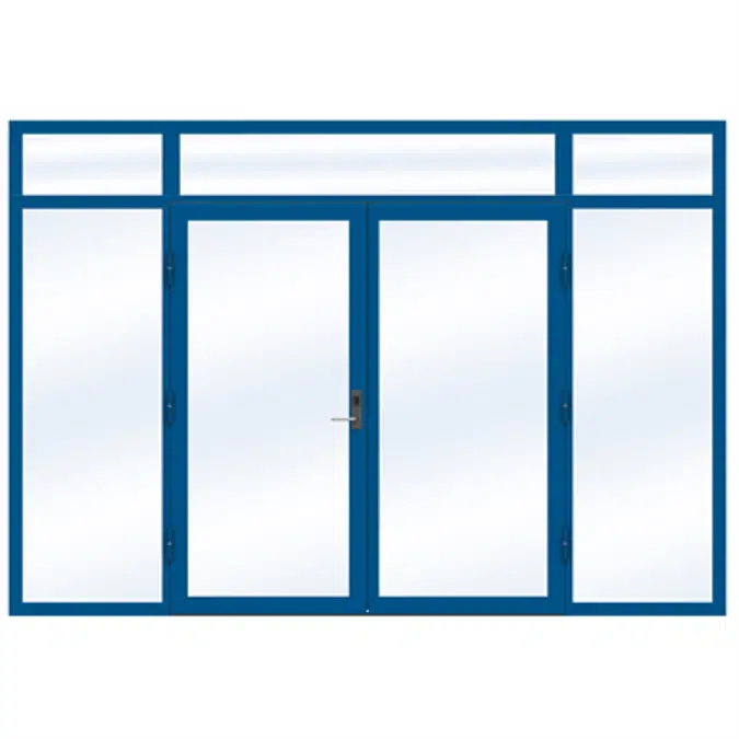 BIM objects - Free download! Steel Door SD4220 P50 Double with Toplight ...