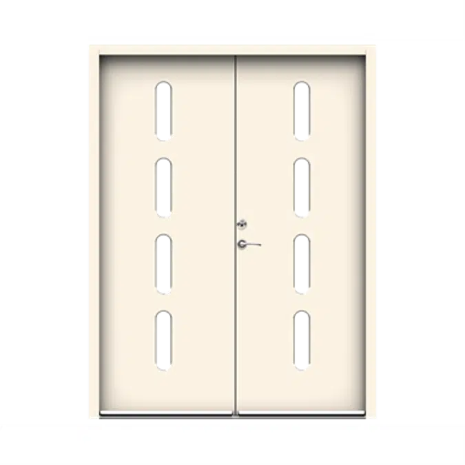 BIM objects - Free download! Exterior Door Character Beat Double ...