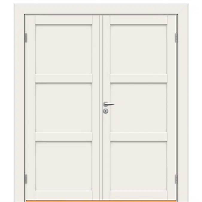 BIM objects - Free download! Interior Door Superior Tid 7410 Double ...