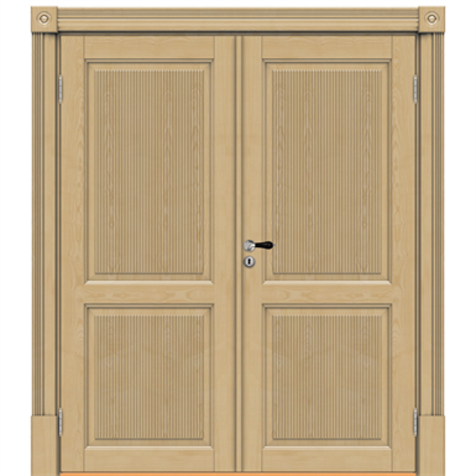 BIM objects - Free download! Interior Door Superior Sekel 7310 Double ...