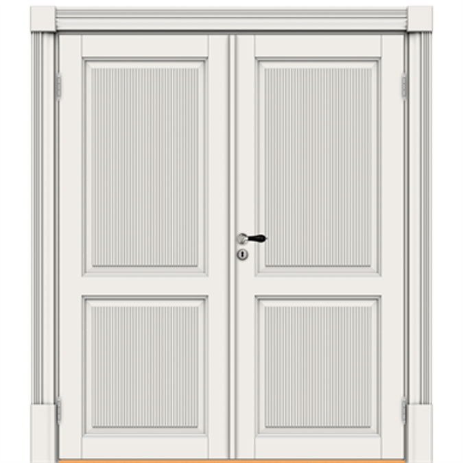 BIM objects - Free download! Interior Door Superior Sekel 7310 Double ...