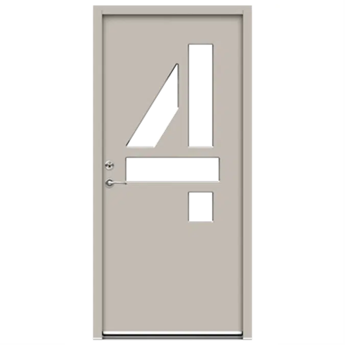 BIM objects - Free download! Exterior Door Character Identity (Inswing ...