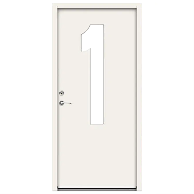 BIM objects - Free download! Exterior Door Character Identity (Inswing ...