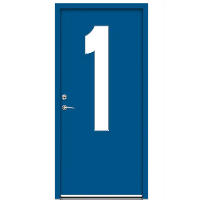 BIM objects - Free download! Exterior Door Character Identity (Inswing ...