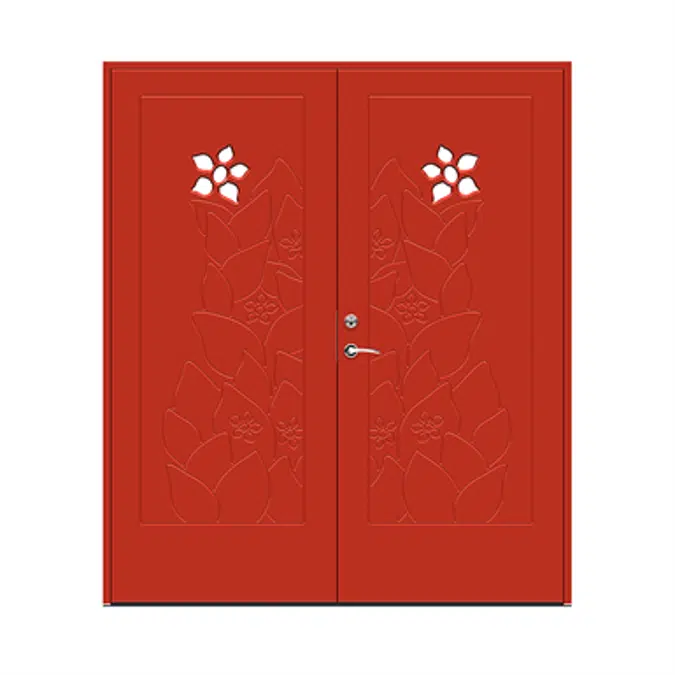 BIM objects - Free download! Exterior Door Character Lilly Double ...