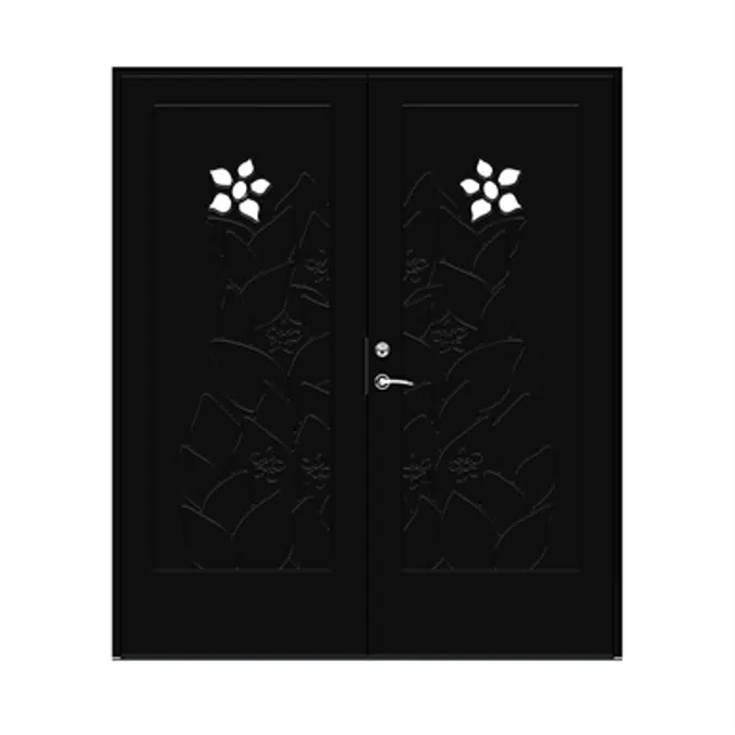 BIM objects - Free download! Exterior Door Character Lilly Double ...