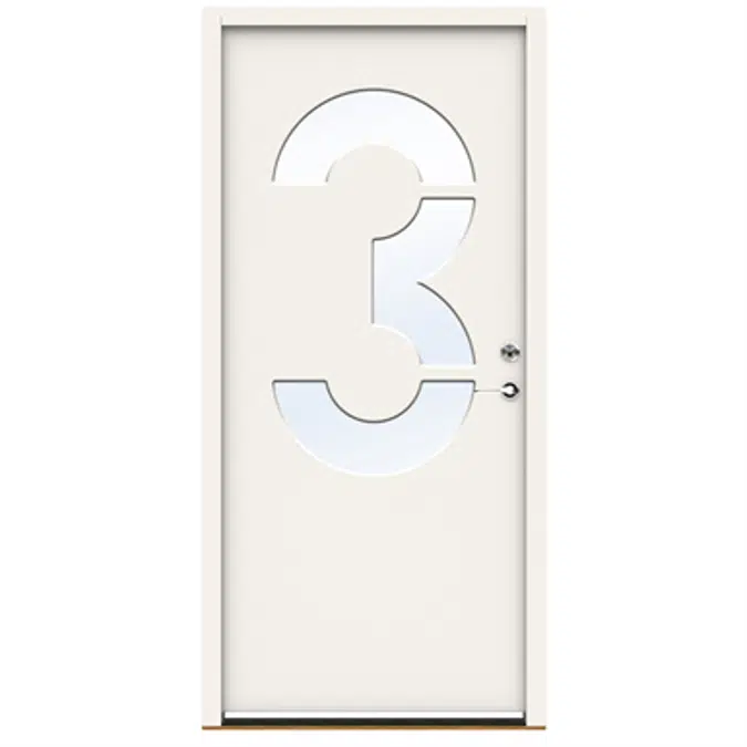 BIM objects - Free download! Exterior Door Character Identity (Inswing ...