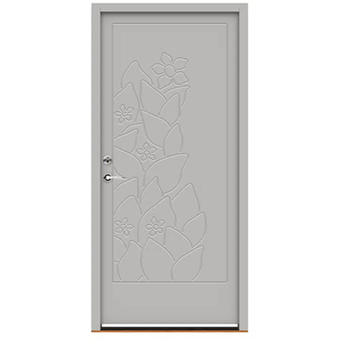 BIM objects - Free download! Exterior Door Character Tulip (Inswing ...