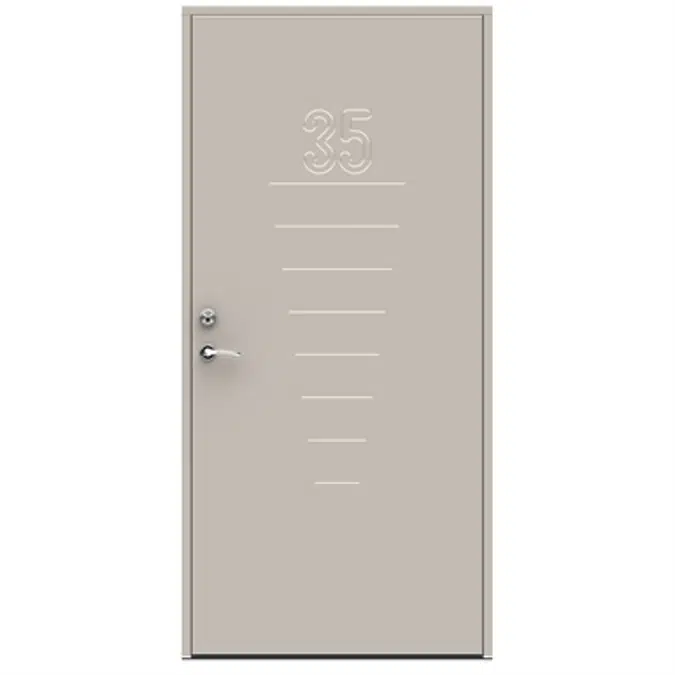 BIM objects - Free download! Exterior Door Character Numerus | BIMobject