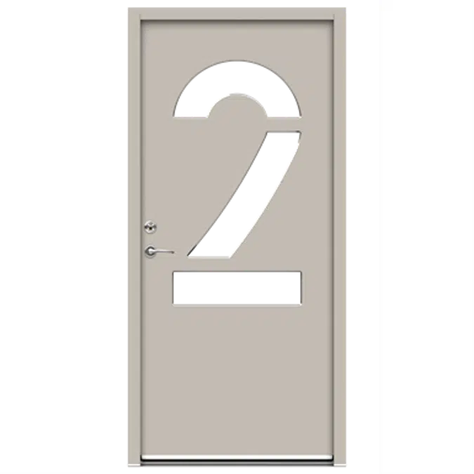 BIM objects - Free download! Exterior Door Character Identity (Inswing ...