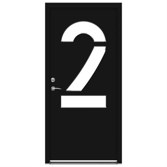 BIM objects - Free download! Exterior Door Character Identity (Inswing ...