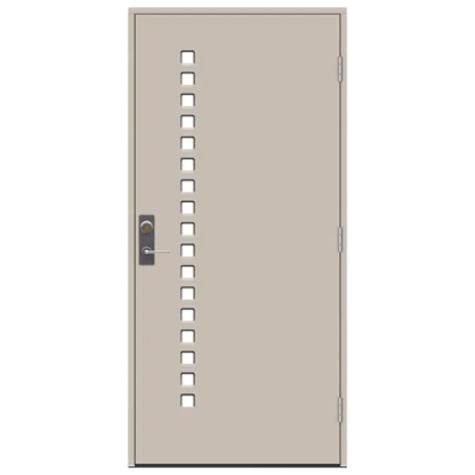 BIM objects - Free download! Exterior Door Character Prisma RC3 ...