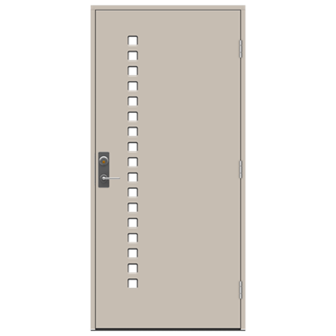 Objetos BIM - ¡Descarga gratis! Exterior Door Character Prisma RC3 ...