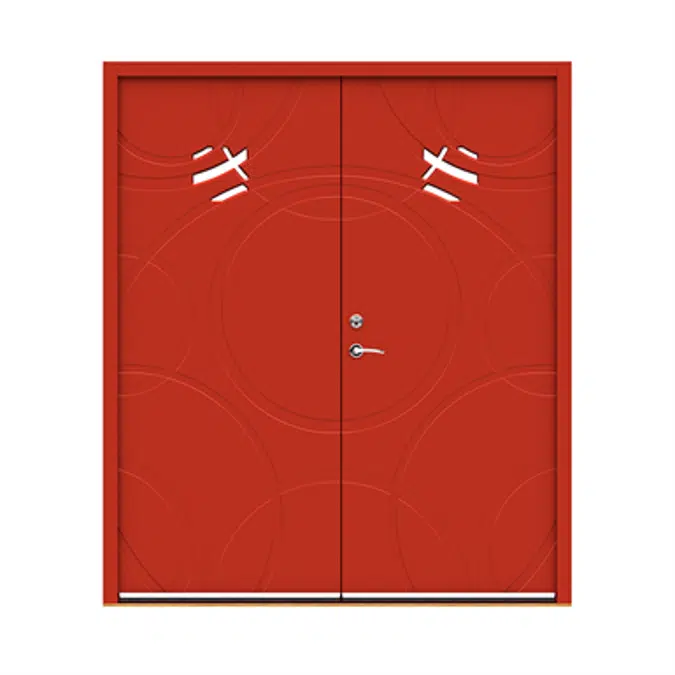 Objetos BIM - ¡Descarga gratis! Exterior Door Character Orion Double ...