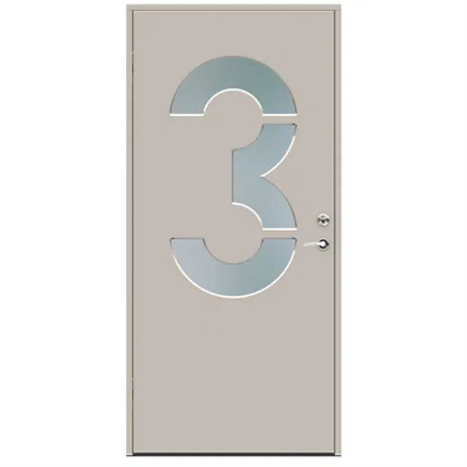BIM objects - Free download! Exterior Door Character Identity Nr 3 ...