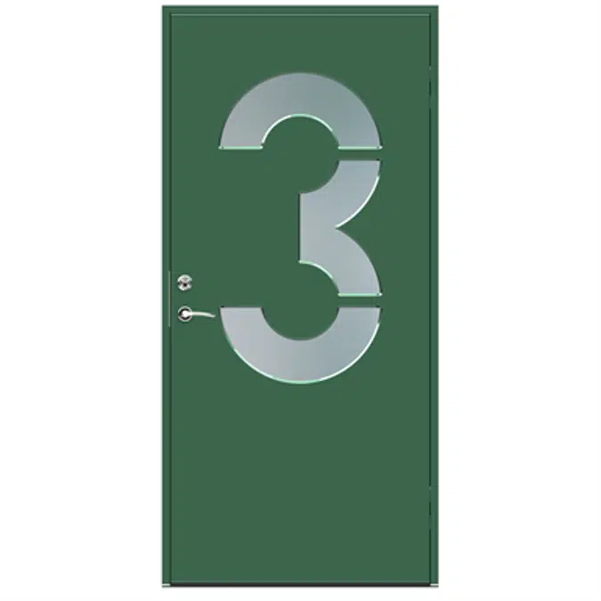 BIM objects - Free download! Exterior Door Character Identity Nr 3 ...