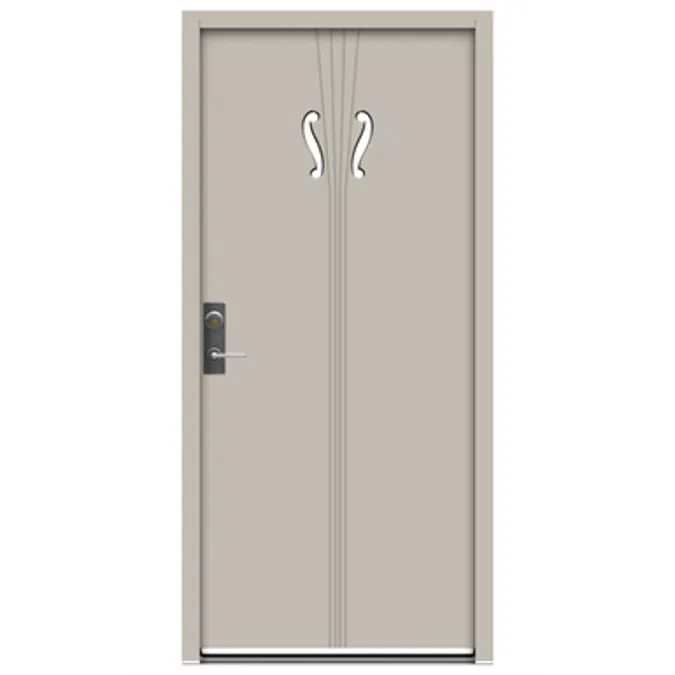 BIM objects - Free download! Exterior Door Character Tone RC3 Burglary ...