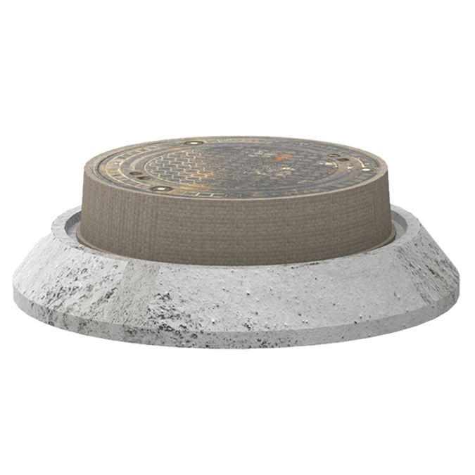 BIM objects - Free download! Manhole cover 051 | BIMobject