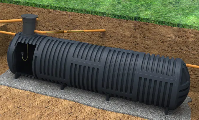 BIM object - ดาวน์โหลดฟรี! Large Rainwater tank 10000l | BIMobject