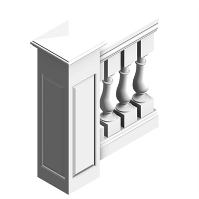 BIM objects - Free download! baluster | BIMobject