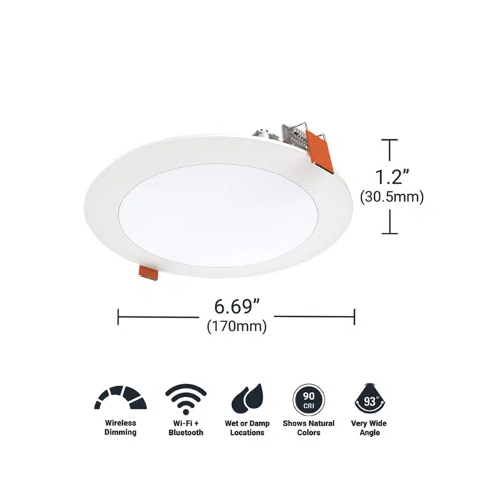 BIM objects - Free download! HLB Smart Wi-Fi Slim Canless Downlight WiZ ...