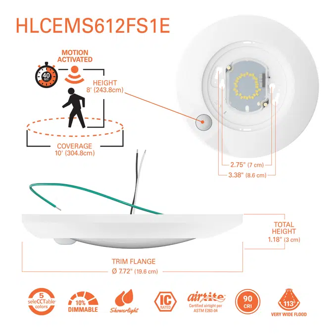 BIM objects - Free download! Halo HLCE MS Surface Mount LED Disk Lights ...