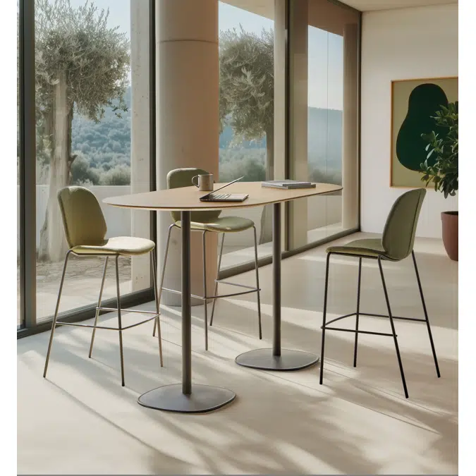 BIM objects - Free download! FLO0430 - Table base 48x48cm with height 103cm (top not included ...