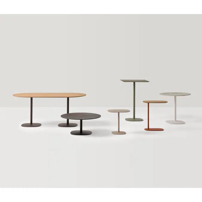 BIM objects - Free download! FLO0220 - Side table 50x50cm with ...