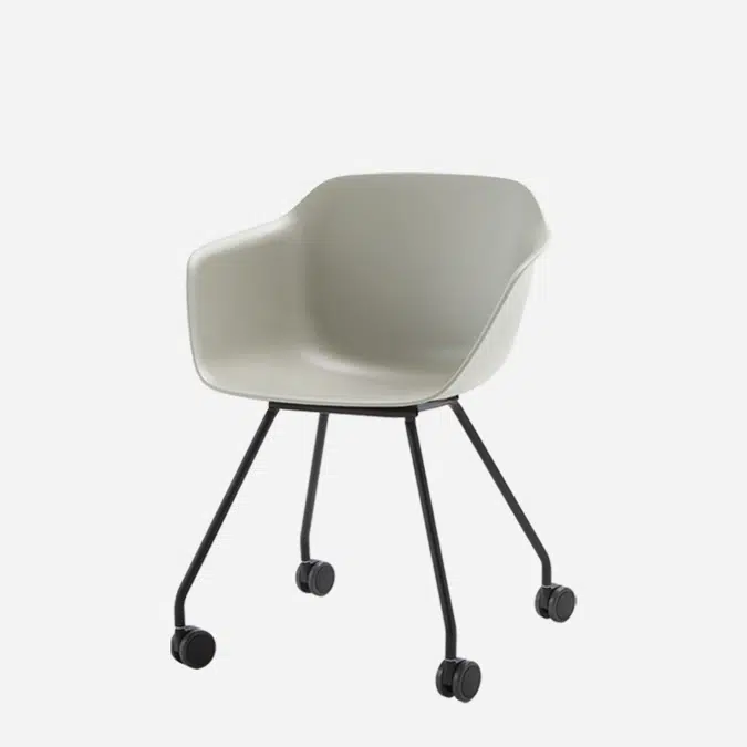 BIM objects - Free download! TAI0070 - Armchair with 4 leg frame on ...