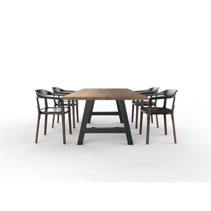 BIM objects - Free download! Briggs Table - Solid Wood | BIMobject