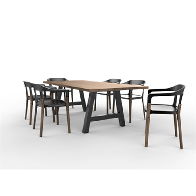 BIM objects - Free download! Briggs Table - Solid Wood | BIMobject