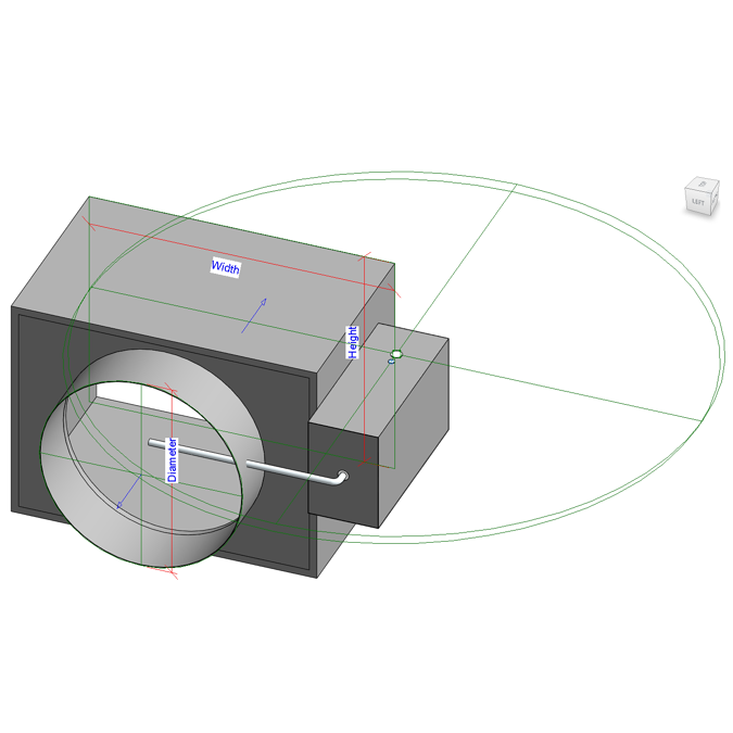 Objetos BIM - ¡Descarga gratis! Caja de volumen de aire variable, ducto ...