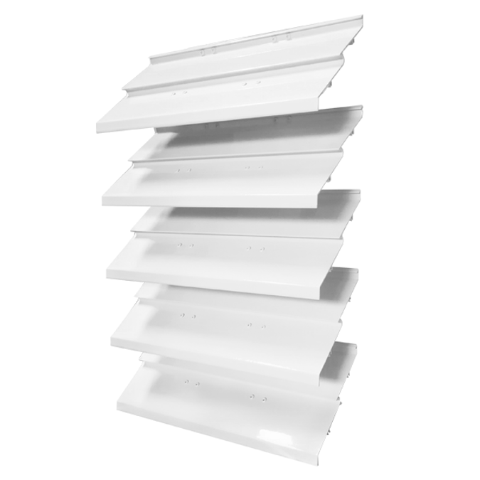 BIM objects - Free download! Screen and Louver, Modular, L-OL-4 ...