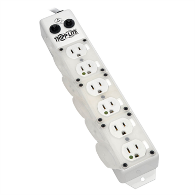 BIM 객체 - 무료로 다운로드하세요! UL 1363A Medical-Grade Power Strip; 6 15A ...