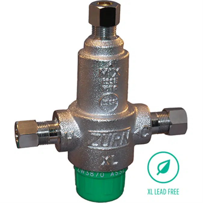 BIM objects - Free download! ZW3870XLT Thermostatic Mixing Valve, 3/8 ...