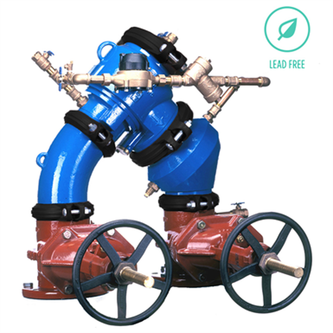 BIM objects - Free download! 450DA Double Check Detector Backflow ...
