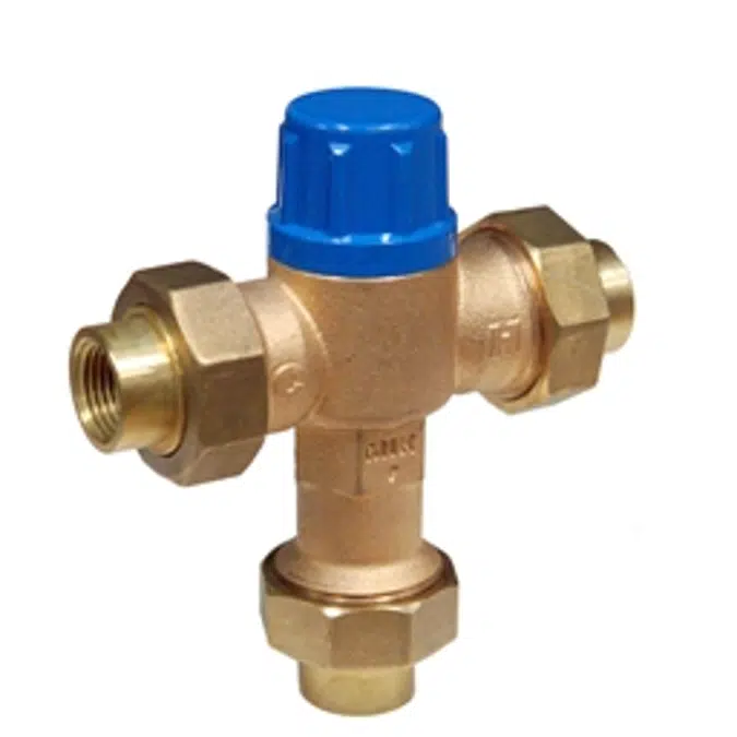 BIM objects - Free download! ZW1017 Tempering Mixing Valve, 3/8" to 1 ...