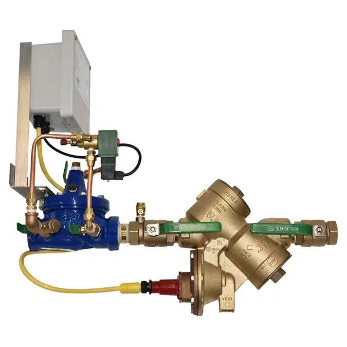 BIM objects - Free download! Wilkins FCIS (1-1/4" - 2") Small Backflow Flood Control Integrated ...