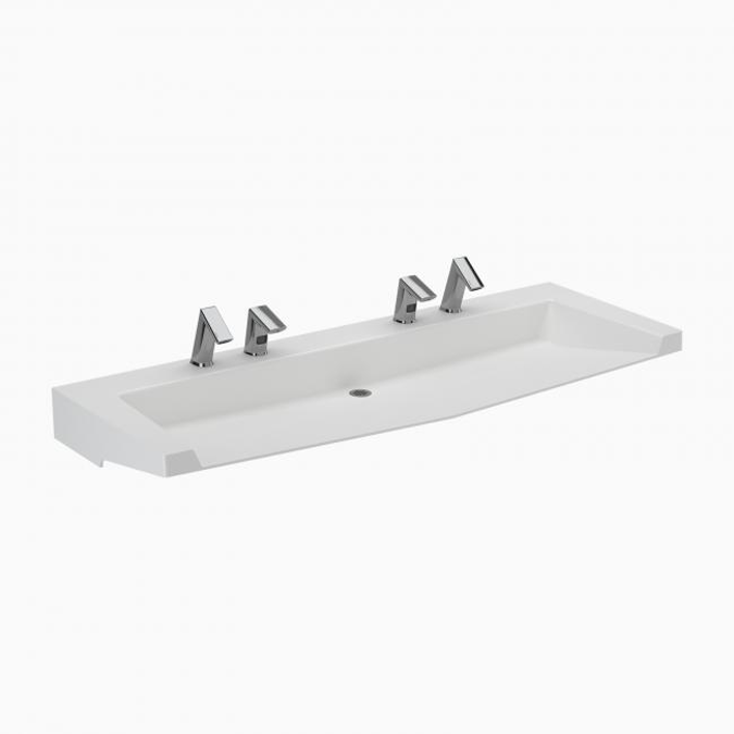 BIM 对象 - 免费下载！ SloanStone® ELA 82000 2-Station Wall-Mounted Arrowhead ...