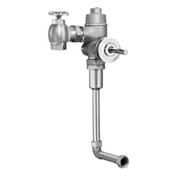 BIM object - ดาวน์โหลดฟรี! Naval 195-1 - Flushometer - Exposed Chrome ...