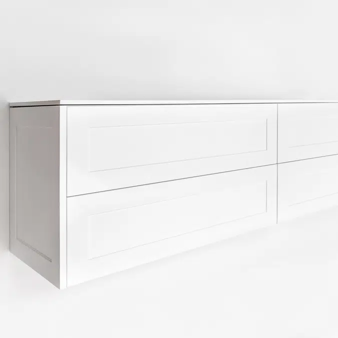 BIM objects - Free download! Addison 4-Drawer Vanity 1764mm - Shaker ...