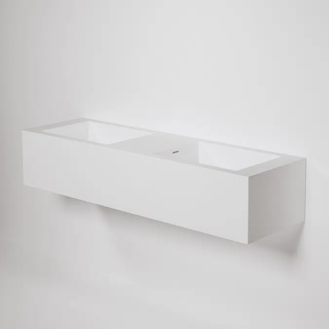 BIM objects - Free download! Henderson Double Wall-Mounted Basin 1500mm ...