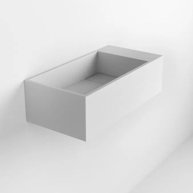 BIM objects - Free download! Cyrus Wall-Mounted Basin 500mm x 250mm ...